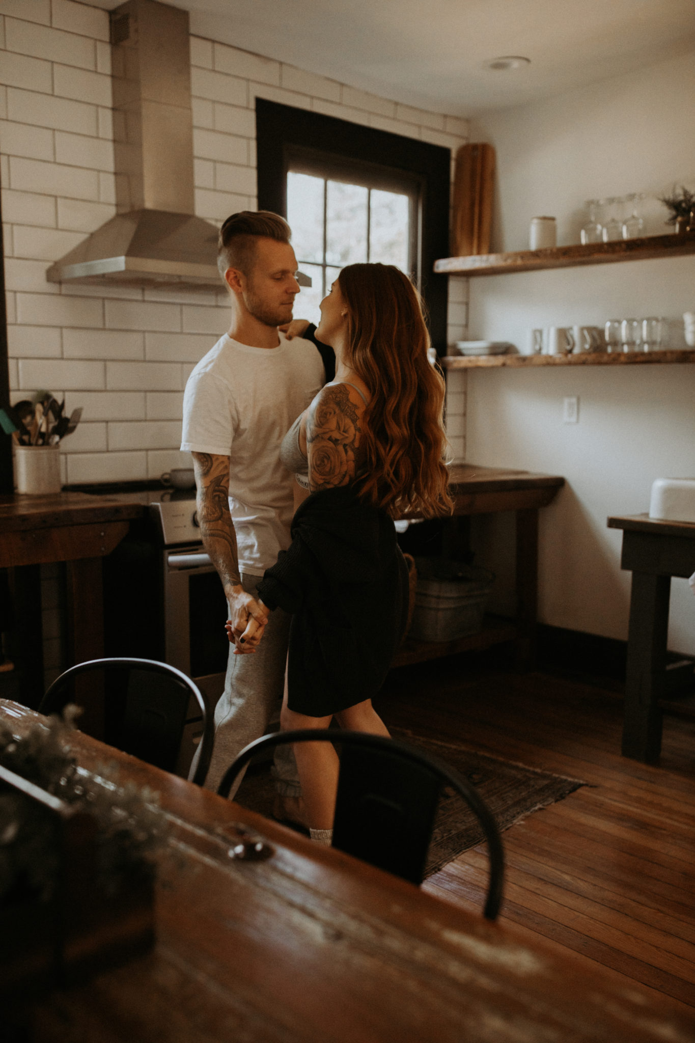 Moody In-Home Couples Session by Casey Ripp Photography